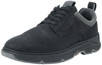 Tommy Hilfiger Men HILFIGER NUBUCK MIX HYBRID SHOE, Black, 41 EU