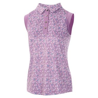 Island Green Island GREEN Golf Damen-Poloshirt, atmungsaktiv, schnell trocknend, feuchtigkeitsableitend, 2231 - Lila/Wei&szlig;, M