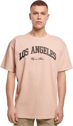 Mister Tee Upscale Unisex T-Shirt L.A. College Oversize Tee, T-Shirt mit Aufdruck, Oversized Fit, Streetwear, Amber, L