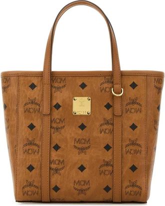 MCM Mcm, Femme, Sacs, Brun, Taille: ONE Size Visetos Shopper Tote Bag