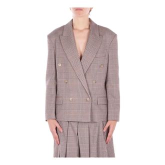 SOLOTRE Zweireiher-Jacke - - Jackets - Damen - Braun - XS