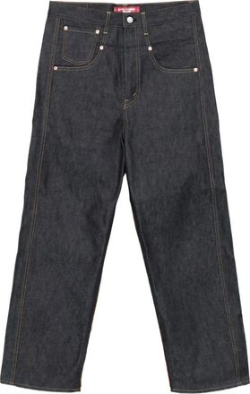 Junya Watanabe pantalon à empiècements - Bleu