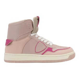Philippe Model Hohe Top-Schn&uuml;r-Damensneakers - - Shoes - Damen - Rosa - 37 EU