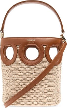 Ferragamo Femme, Sacs, Beige, Taille: ONE Size Sac Seau