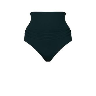D Nu D Bas de maillot de bain taille haute &agrave; bandes structurantes