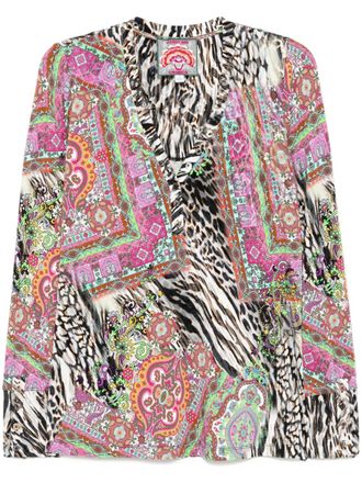 Johnny Was The Janie Henley Bluse - Violett