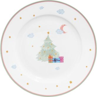 Ambition Dessertteller Weihnachten 19 cm Ballett Porzellan Teller Weihnachtsbaum Spülmaschine & Mikrowelle