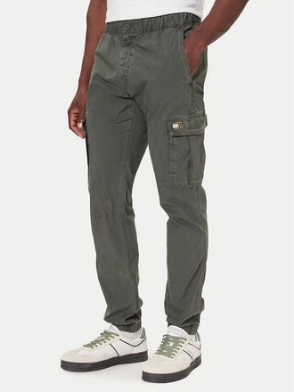 Tommy Jeans Stoffhose DM0DM22003 Gr&uuml;n Regular Fit