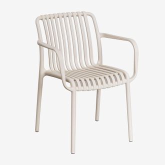 Sklum 2er Set Wendell Esszimmerst&uuml;hle mit Armlehnen Tapioka beige