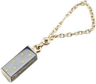 Chanel Schl&uuml;ssel- & Taschenanh&auml;nger - Enamel Eiffel Tower Bag Charm - Gr. unisize - in Schwarz - f&uuml;r Damen