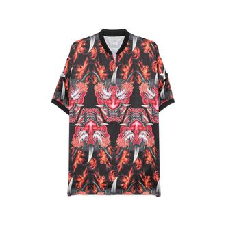 Yohji Yamamoto Graphic-print Short-sleeve Top