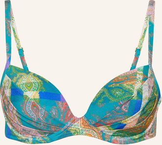 Maryan Mehlhorn Maryan Mehlhorn B&uuml;gel-Bikini-Top Jacquard blau