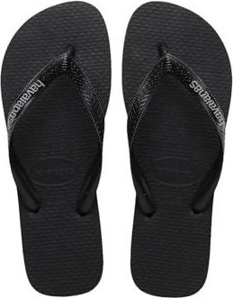 Havaianas Chaussons en caoutchouc pour homme avec logo Filete Noir, noir, 45.5 EU