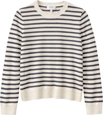 A.P.C. A.p.c., Femme, Pulls, Multicolore, Taille: 44 FR Pull Col Rond