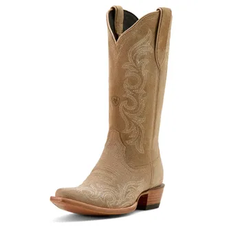 Ariat Womens Hazen X Toe Western Boots in Truly Taupe, B Medium Width, Size 36.5, by Ariat