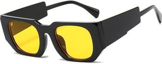 Generic Lunettes De Soleil Homme &Agrave; Monture Fine For La Conduite Et Les Activit&eacute;s Plein Air, Femme For Vacances(Yellow)