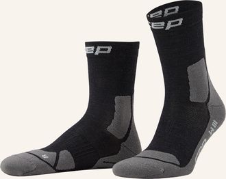 CEP Cep Trekking-Socken Hiking Light Cushion Mid Cut Mit Merinowolle schwarz