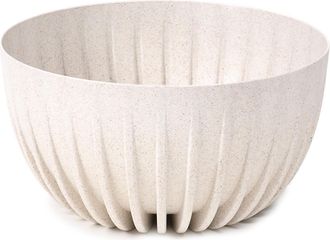 HowHomely Blumentopf Hoch 16 cm - Wei&szlig; Blumen&uuml;bertopf - Langlebige und Leichte &Uuml;bertopf 30 cm Durchmesser f&uuml;r Wohnzimmer oder Garten - Blumenk&uuml;bel Wetterfest