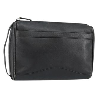 Gucci Pre-owned Vintage Leder Clutch - - Pre-owned - Damen - Schwarzk - ONE SIZE