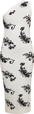 Mymo Kleid Frauen wollweiß schwarz