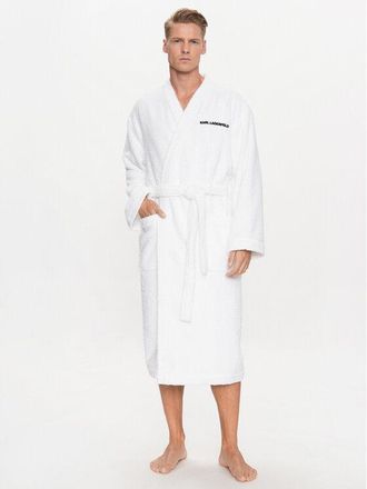 Karl Lagerfeld Bademantel Ikonik 230M2185 Wei&szlig;