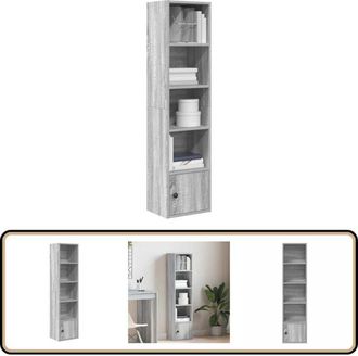 vidaXL Vidaxl - Bücherregal Grau Sonoma 31x24x127 cm Holzwerkstoff