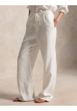 Polo Ralph Lauren Damen Hose aus Leinenmix