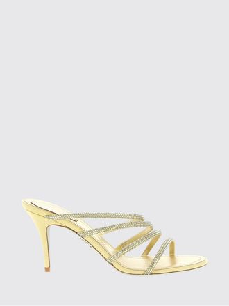 Rene Caovilla Erin Satin-Mules mit Strasssteinen