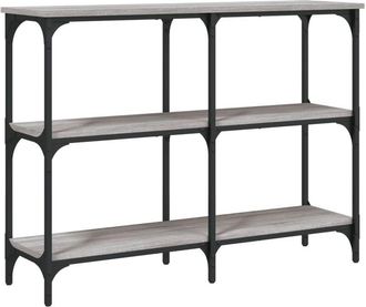 vidaXL Table console sonoma gris 100x29x75 cm bois dingénierie Vidaxl