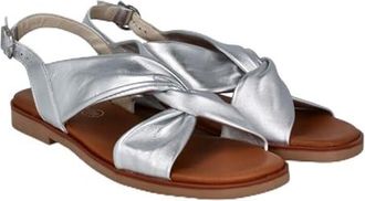 Lince Lince Sandales Nudo Confort | Semelle compens&eacute;e en caoutchouc | Semelle int&eacute;rieure gel | V47251 | Fabriqu&eacute;es en Espagne, Cuir Eclat argent&eacute;, 38 EU