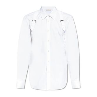 Alexander McQueen Baumwollhemd - - Shirts - Herren - Wei&szlig; - M