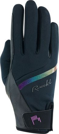 Roeckl Sports Reithandschuh JINETA, Ladies Equestrian Winter Handschuh, Black/Rainbow 8
