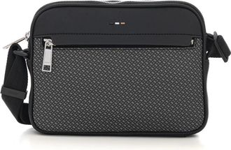 HUGO BOSS Homme, Sacs, Noir, Taille: ONE Size Ray-Mn-Double Sac bandouli&egrave;re