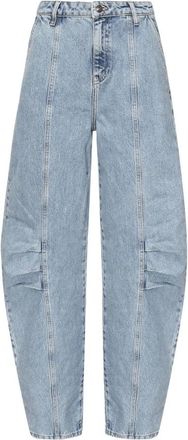 Rotate Rotate Birger Christensen, Femme, Jeans, Bleu, Taille: 40 FR Pantalon Cargo en Denim
