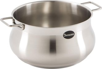 Barazzoni 001002018 Casseruola, Diametro 18 cm, Linea Tummy in Acciaio, 18/10