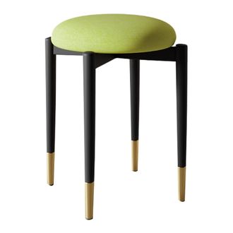 Generic Barhocker aus technischem Stoff, K&uuml;chen- und Esszimmerstuhl, Schminktischhocker mit 4 stabilen Metallbeinen, 29 cm x 46 cm