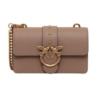 Pinko Pinko - Love One Mini Bag - Femme - Sacs - Brun - Taille: ONE Size