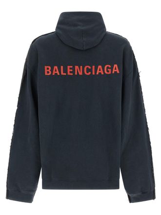 Balenciaga Mens Black Cotton Denim Jacket Clothing