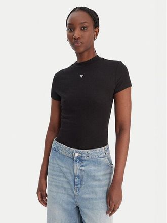 Guess Bluse W6RP99 KCNH2 Schwarz Regular Fit