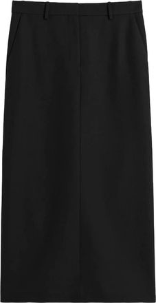 Toteme Low-Waist Straight Skirt - Black
