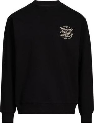 Dr&ocirc;le de Monsieur Pull ample brod&eacute; en coton