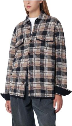 Guest In Residence Chemise de travail &agrave; carreaux - Femme - Vestes - Beige - Taille: 38 FR