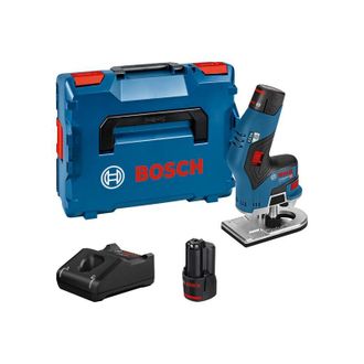 Bosch Professional - Bosch gkf 12V-8 Akku-Kantenfr&auml;se mit 2x 3,0 Ah 12V Akkus + Lader in L-Boxx 136