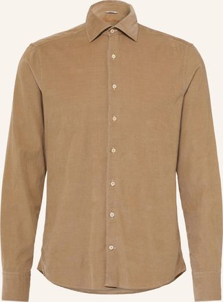 Stenstr&ouml;ms Cordhemd Slimline Fit braun