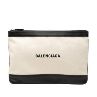Balenciaga Pre-owned Navy Clip - - Pre-owned - Damen - Beige - ONE SIZE