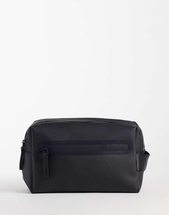 Rains trousse de toilette imperm&eacute;able &agrave; fermeture &eacute;clair noire