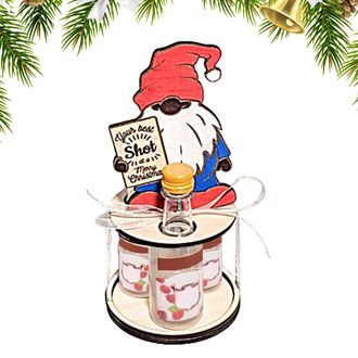 Generic Weinregal aus Holz, kreativer Lik&ouml;rhalter, Weihnachtsdekoration, Lik&ouml;rflaschenaufbewahrung, Weihnachtsweinregal, wiederverwendbar, Urlaubs- f&uuml;r Getr&auml;n