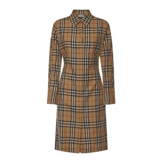 Burberry Femme, Robes, Beige, Taille: 36 FR Robes Chemises