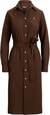 Ralph Lauren Femme, Robes, Brun, Taille: 36 FR Robe avec ceinture