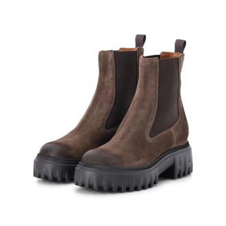 Hogan Low-Top Sneaker - Chelsea Boots - Gr. 41 (EU) - in Braun - f&uuml;r Damen